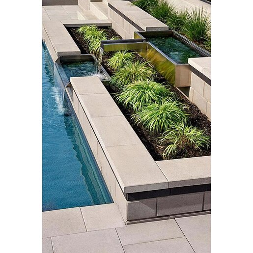 Techo-Bloc Raffinato 180 Pillar/Corner/Edge Polished Greyed Nickel 180 ...