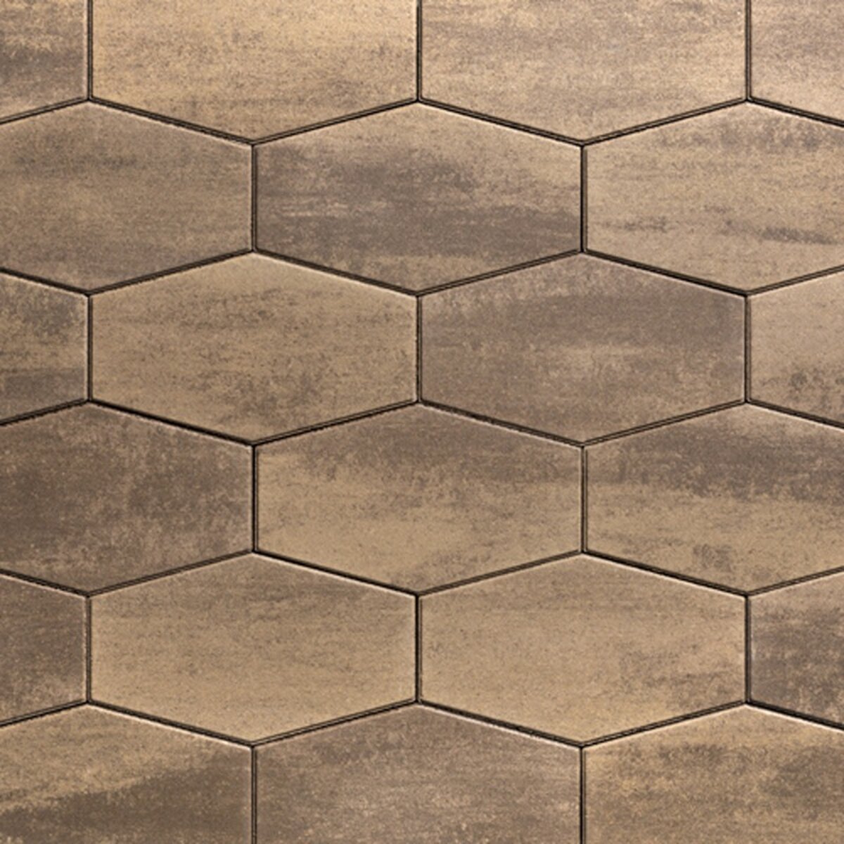 Techo-Bloc Hexa 100 Slab HD2 Smooth Chestnut Brown 100 mm (61.44 sq. ft ...