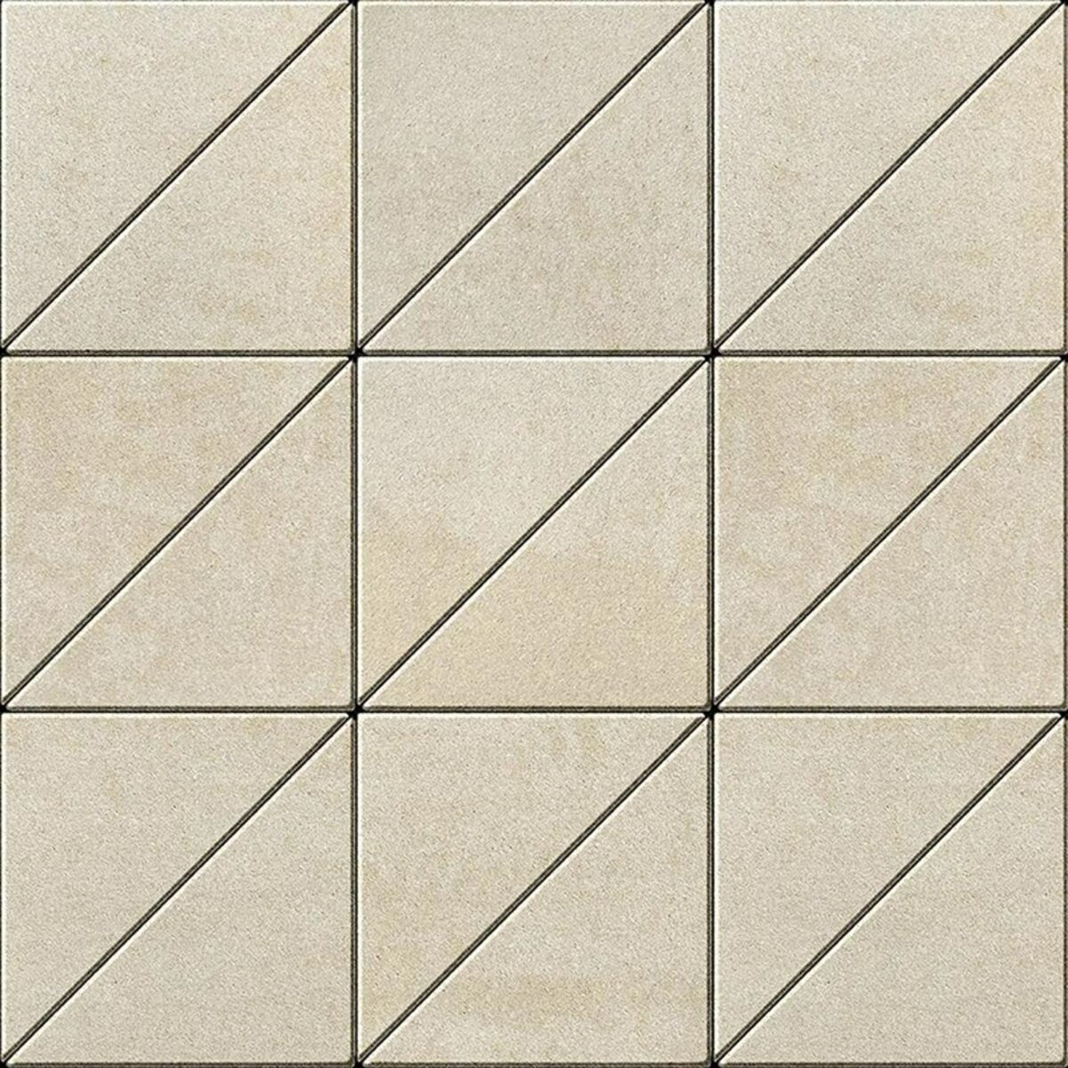 Techo-Bloc Industria Triangle HD2 Paver Smooth Beige Cream (81.38 sq ...