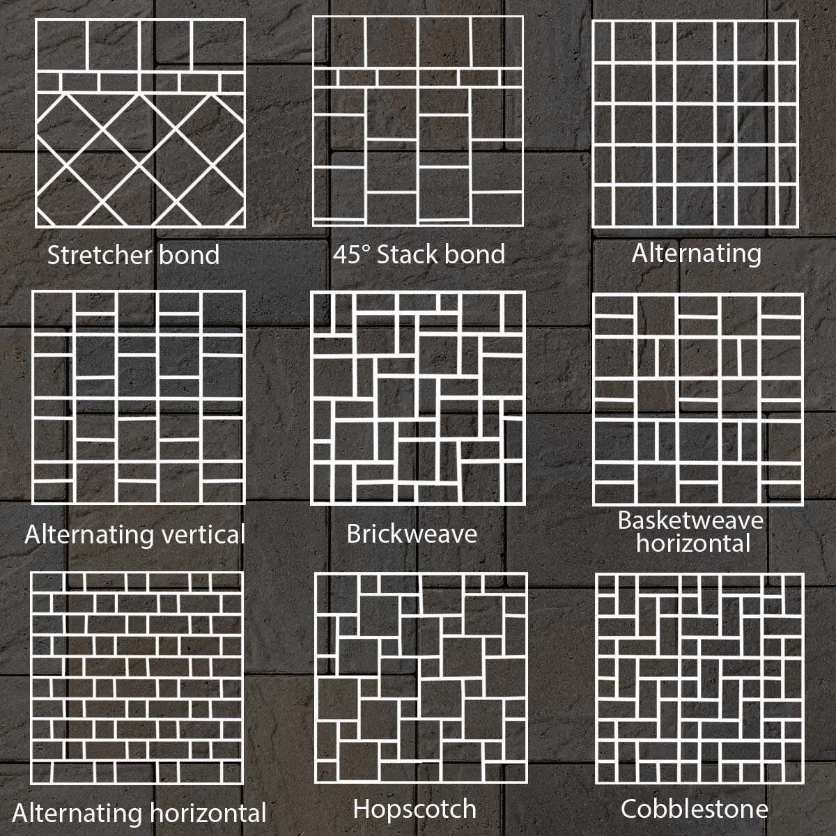 Techo-Bloc Eva Paver Slate Champlain Grey (132.48 sq. ft./pallet ...