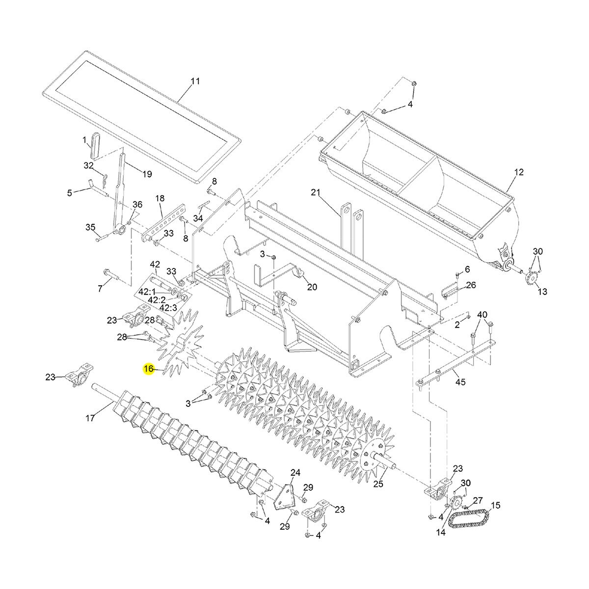 Z Turf Star Blade Half, Slit Seeder | SiteOne