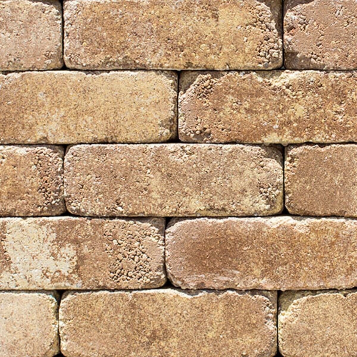 Tremron Munich Wall Full Block Tumbled 12 in. x 8 in. x 4 in. Sand Dune ...