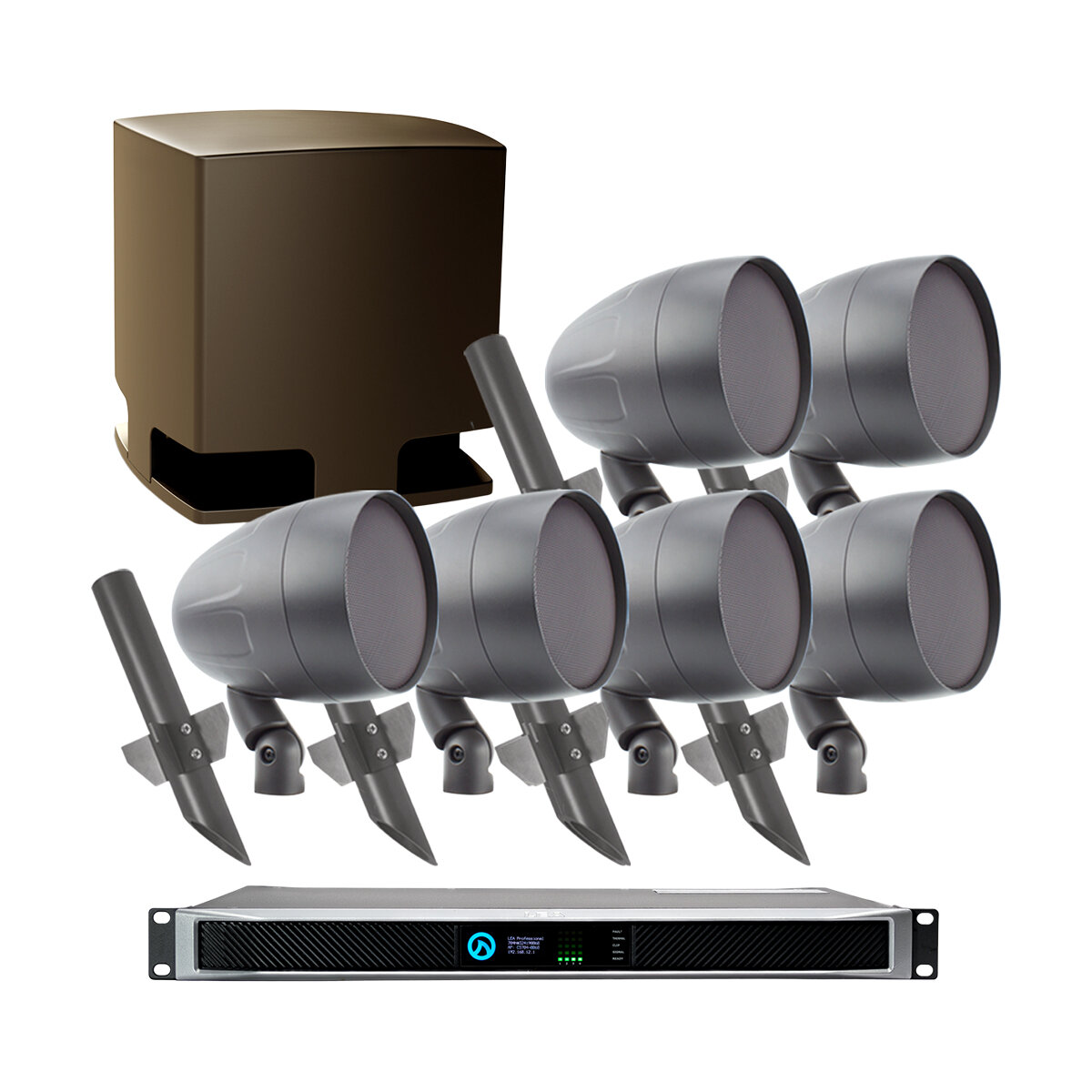 TruAudio Pair of Additional 6.5" Satellite Speakers for UltraScape 12 ...