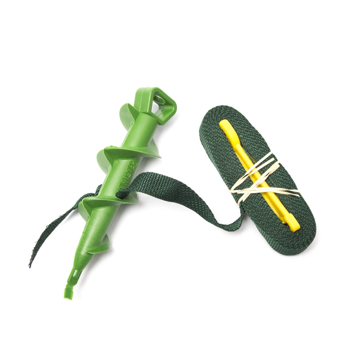 Twister Tie Down Bulk Pack Yellow Tensioner, Green Webbing | SiteOne US