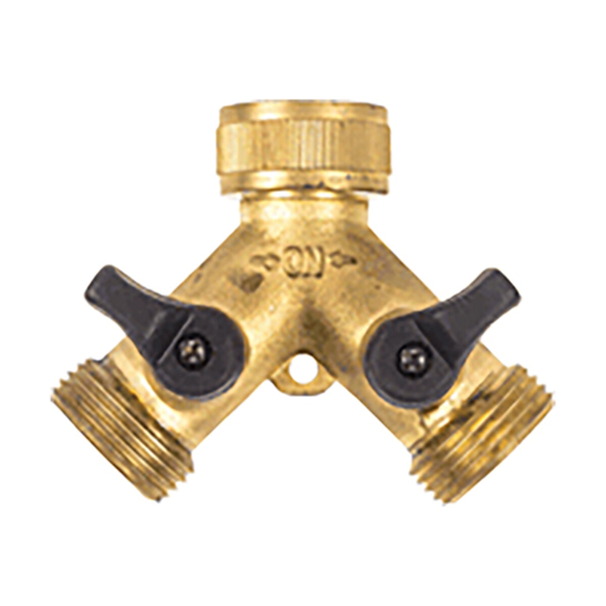 2 Way Hose Splitter PowerFlow Model All Metal Construction 3/4 in. GHT ...