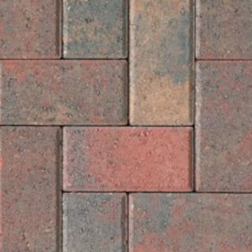 Unilock Hollandstone Paver Autumn Red 4 in. x 8 in. 60 mm (118 sq. ft ...