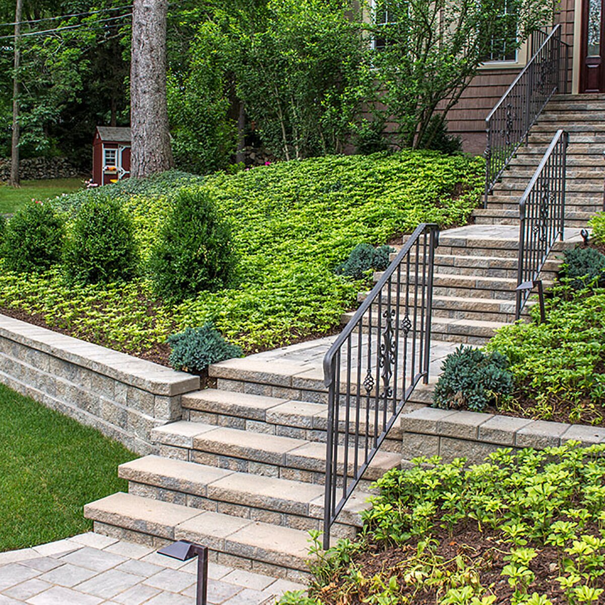 Unilock Pisa Wall Block XL Smooth Face Almond Grove (32 pc./pallet ...