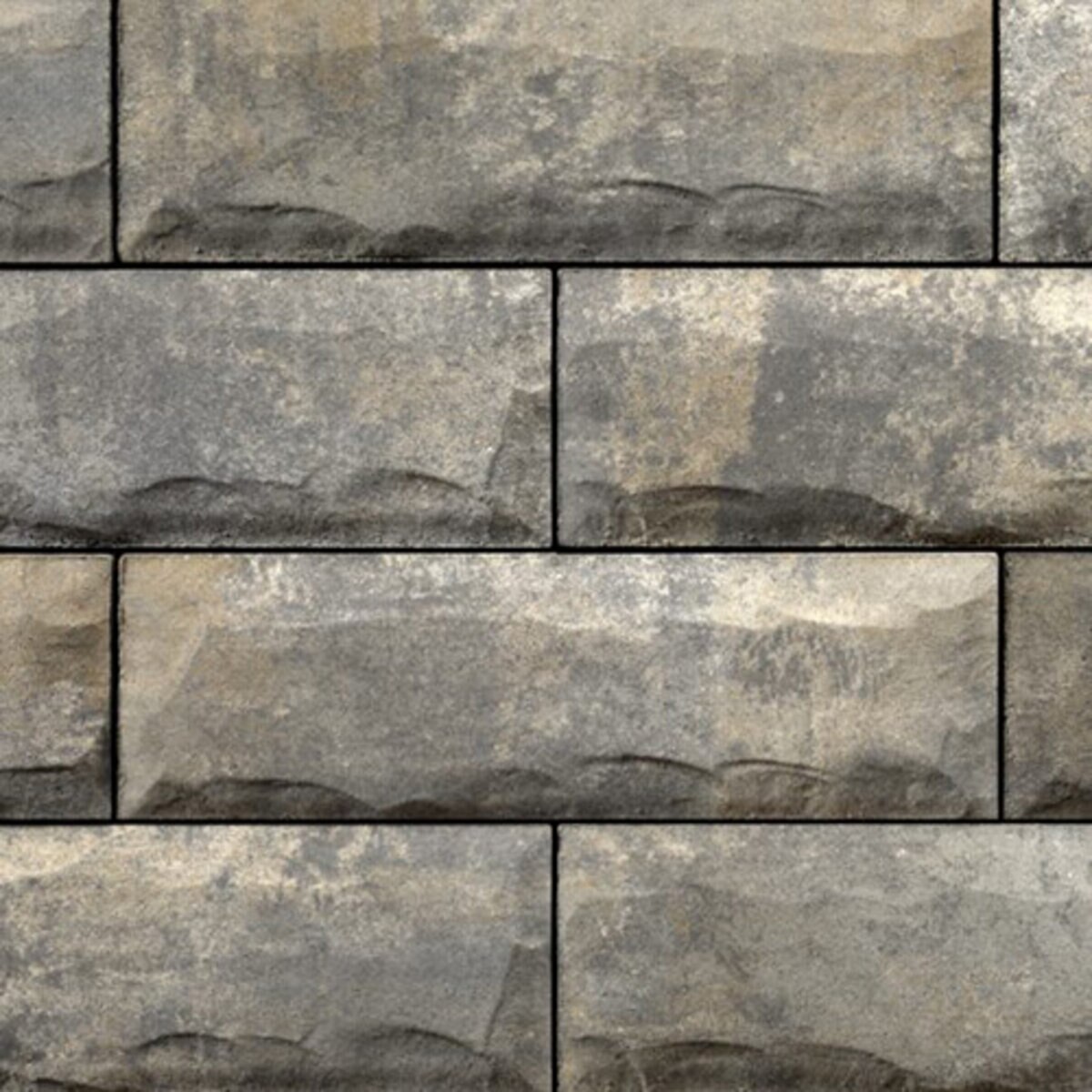 Unilock U-Cara Wall Fascia Panel Closed End Corner Pitched Fossil 6 in ...