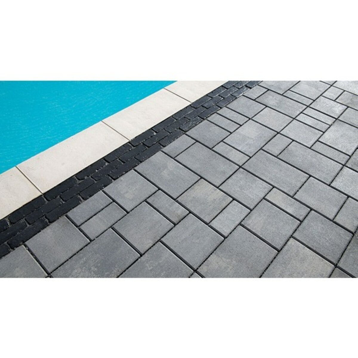 Unilock Treo Smooth Random Paver Permeable Slate 6 cm (116.87 sq. ft ...