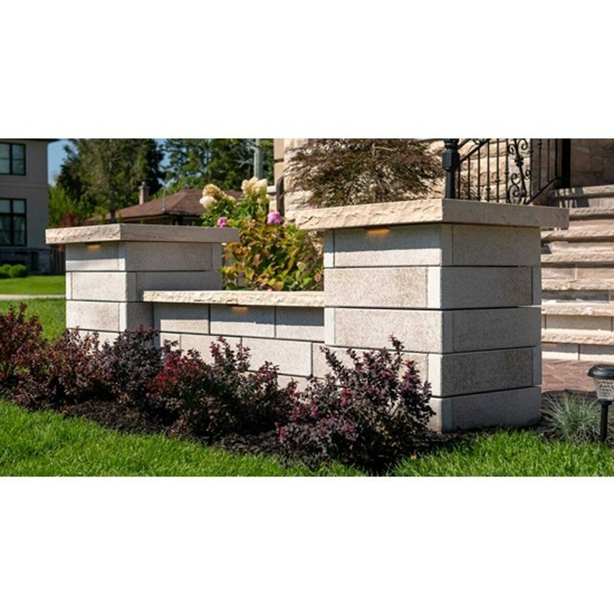 Unilock U-Cara Wall U-Grip Base Block 19 in. x 14 in. x 2 in. (54 pc ...