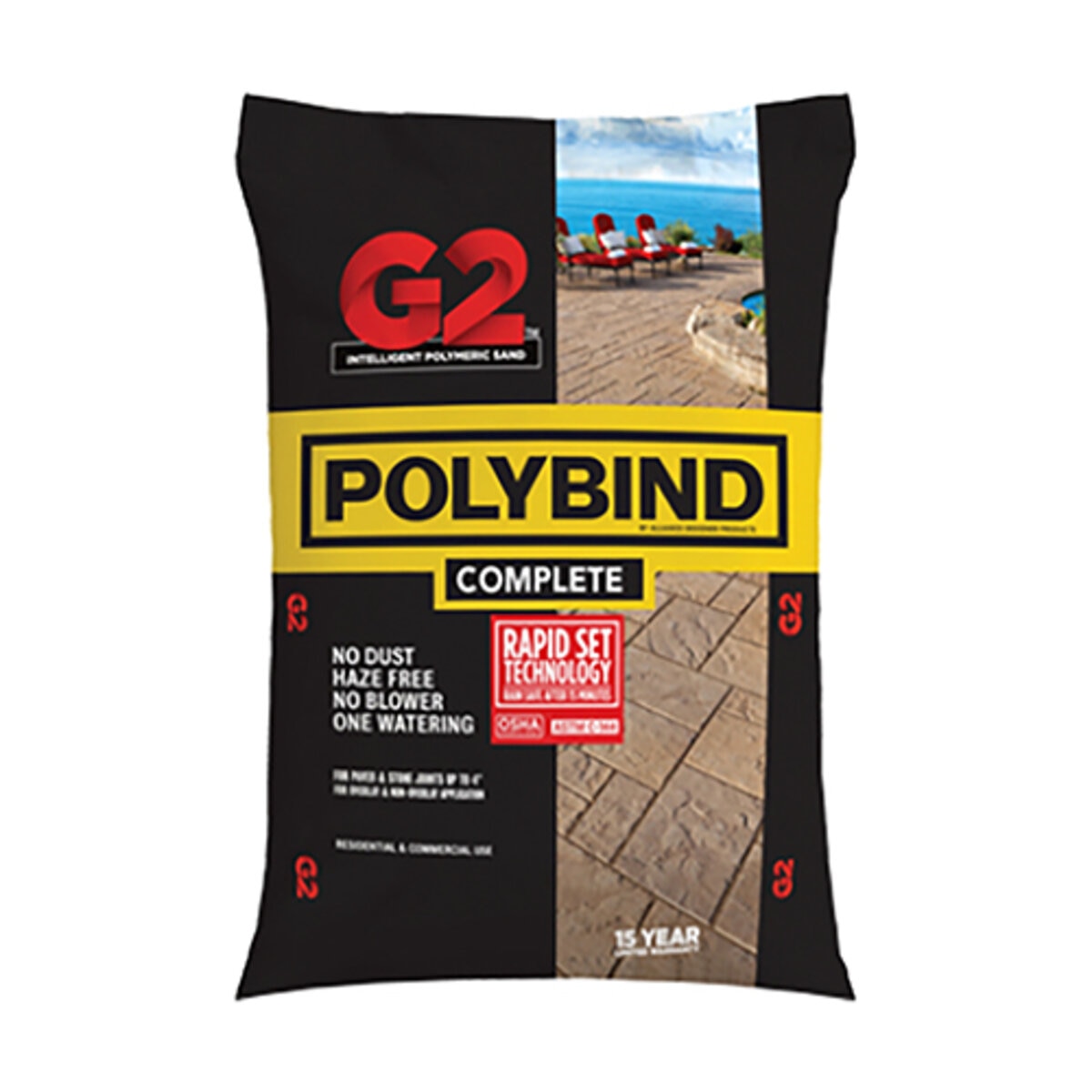 Polybind Complete Overlay Sand Slate Gray 50 lb. BagÂ (56 Bags/pallet ...