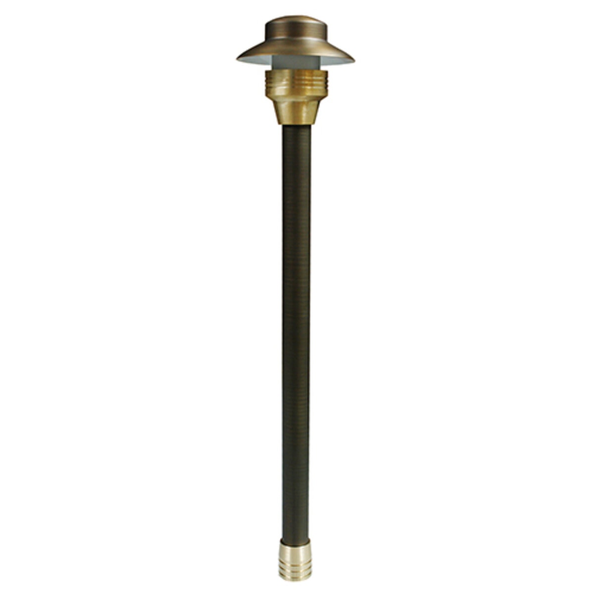 Unique Path Light Centaurus Brass Housing Weathered Brass Finish LED 2W 2700K | SiteOne US