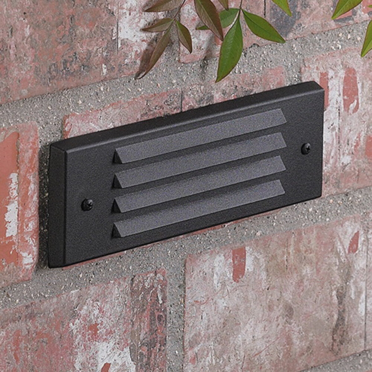 Vista 4246 Louvered Brick Light Aluminum Housing Black 10W Halogen ...