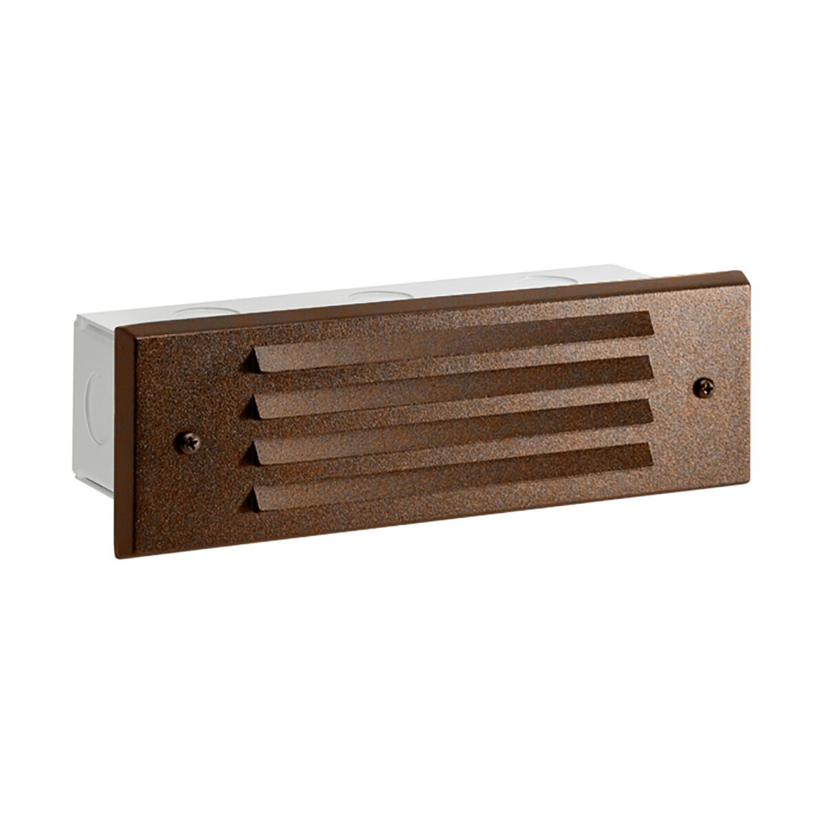 Vista SL-4246 Louver Step Light Weathered Iron G4 1.5W Step and Wall Mount Aluminum | SiteOne