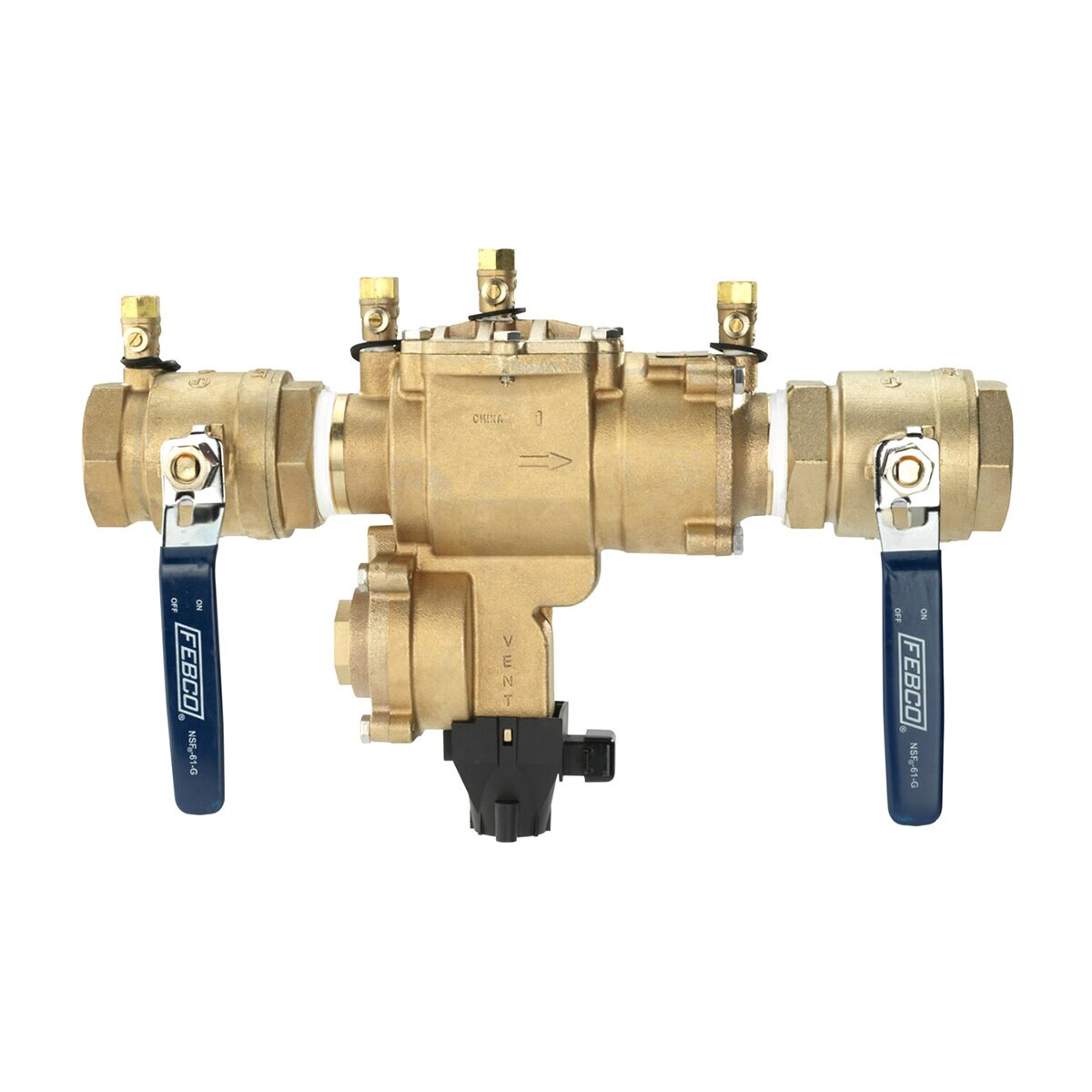 FEBCO 860 In-Line Reduced Pressure Zone Assembly w/ Ball Valves 1-1/2 ...