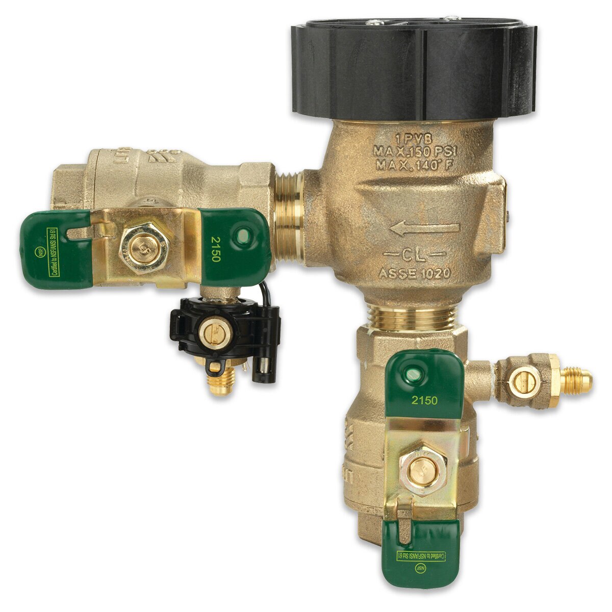 Watts 800M4 Anti-Siphon Pressure Vacuum Breaker w/ Ball Valves 1 in ...