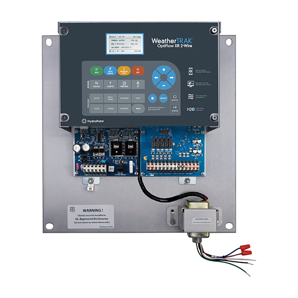 WeatherTrak OptiFlow XR Chassis H2O 2-Wire Wall Mount 48 Station ...