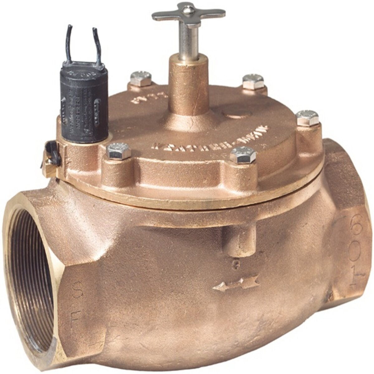 Weathermatic Globe Valve 8200 Brass 2 in. w/ Flow Control FIPT x FIPT ...