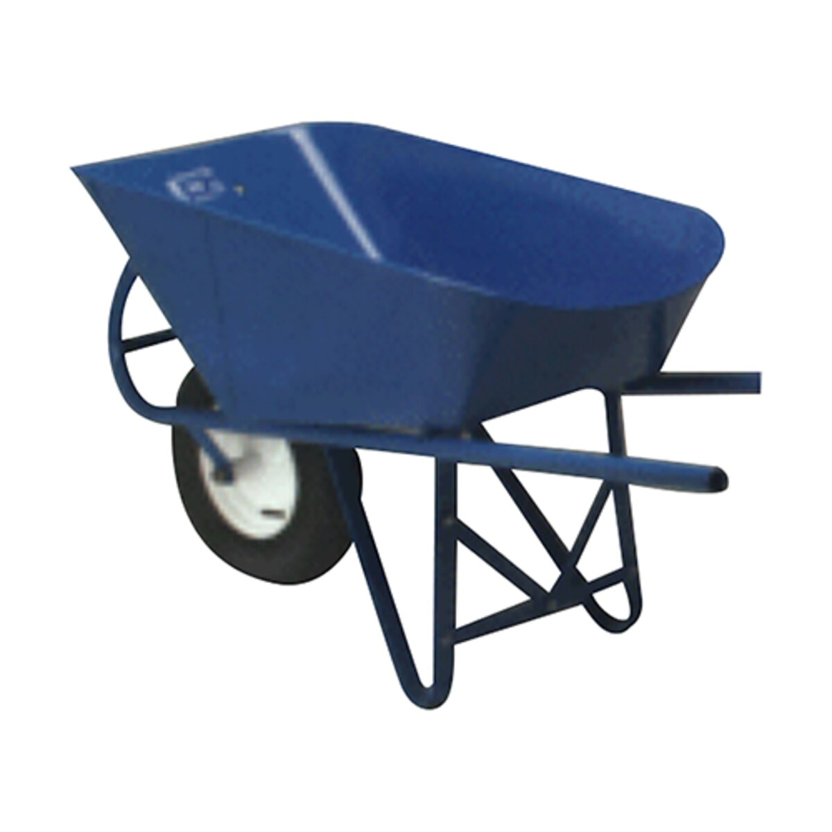 Wellmade Wheelbarrow 6 cu. ft. Steel Tray Pneumatic Wheel Steel Handle ...