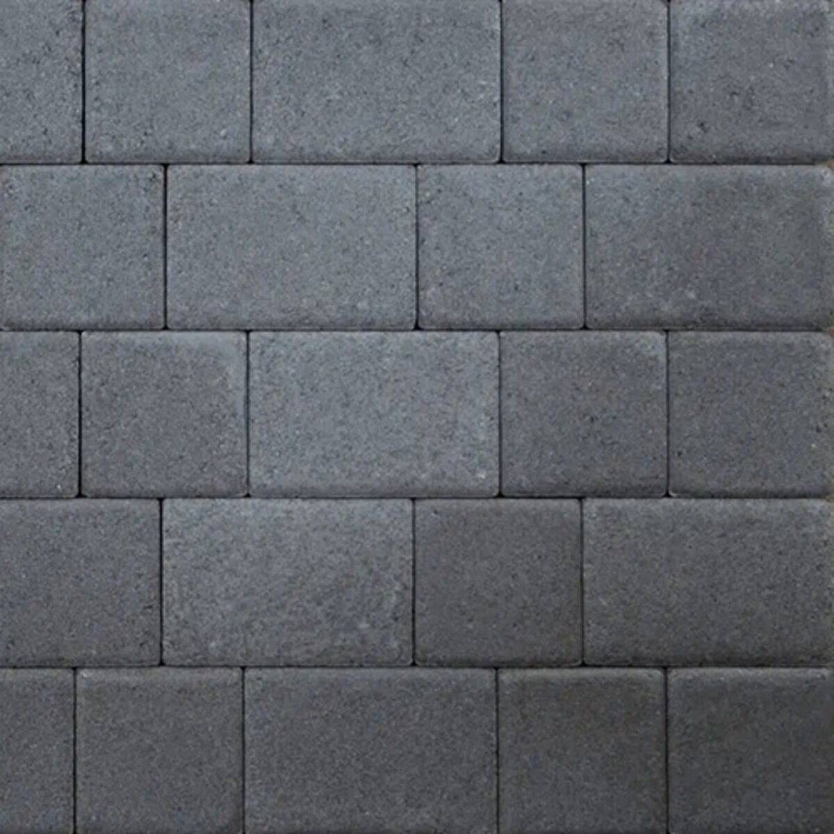 Western Interlock Cobble Park Stone Paver 7.8 in. x 7.8 in. Charcoal 60 ...