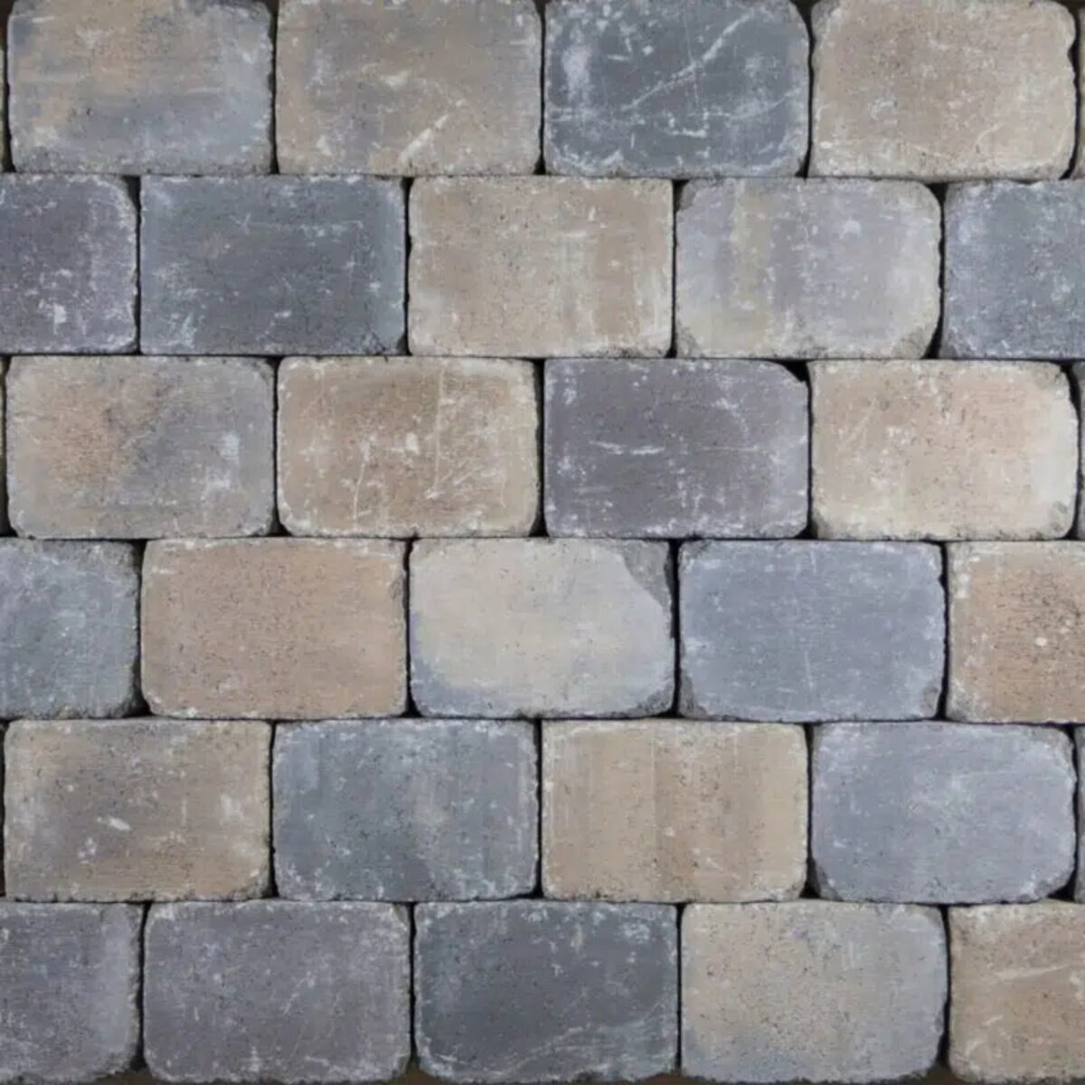 Western Interlock Tegula Beveled Piece Wall Block Columbia Blend (90 pc ...