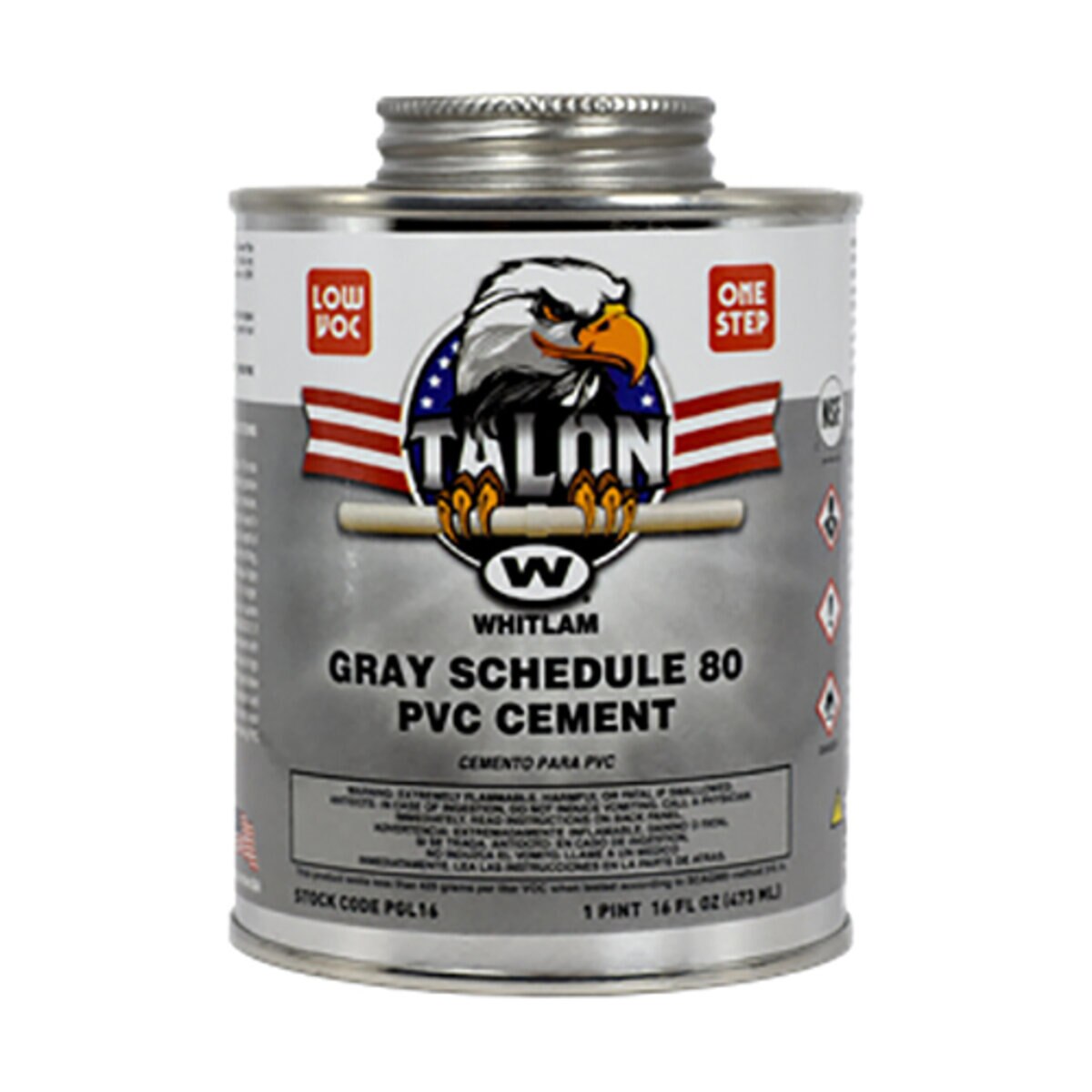 Whitlam PVC Gray Heavy Body LOW VOC Cement, Quart | SiteOne US