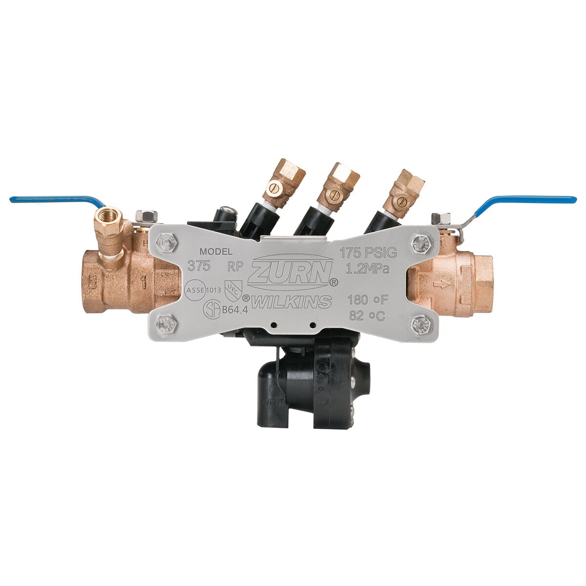 Wilkins 375 Reduced Pressure Principle Assembly 1 in. with Wye Strainer ...