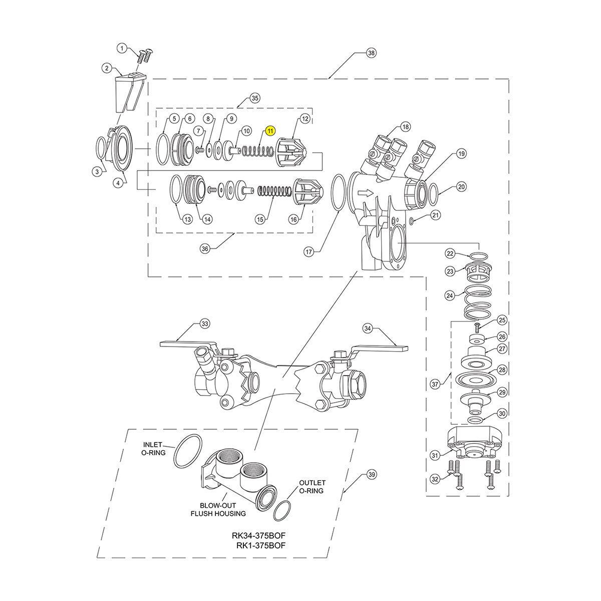 Wilkins 1 in. 375 Rpz First Check Spring | SiteOne US
