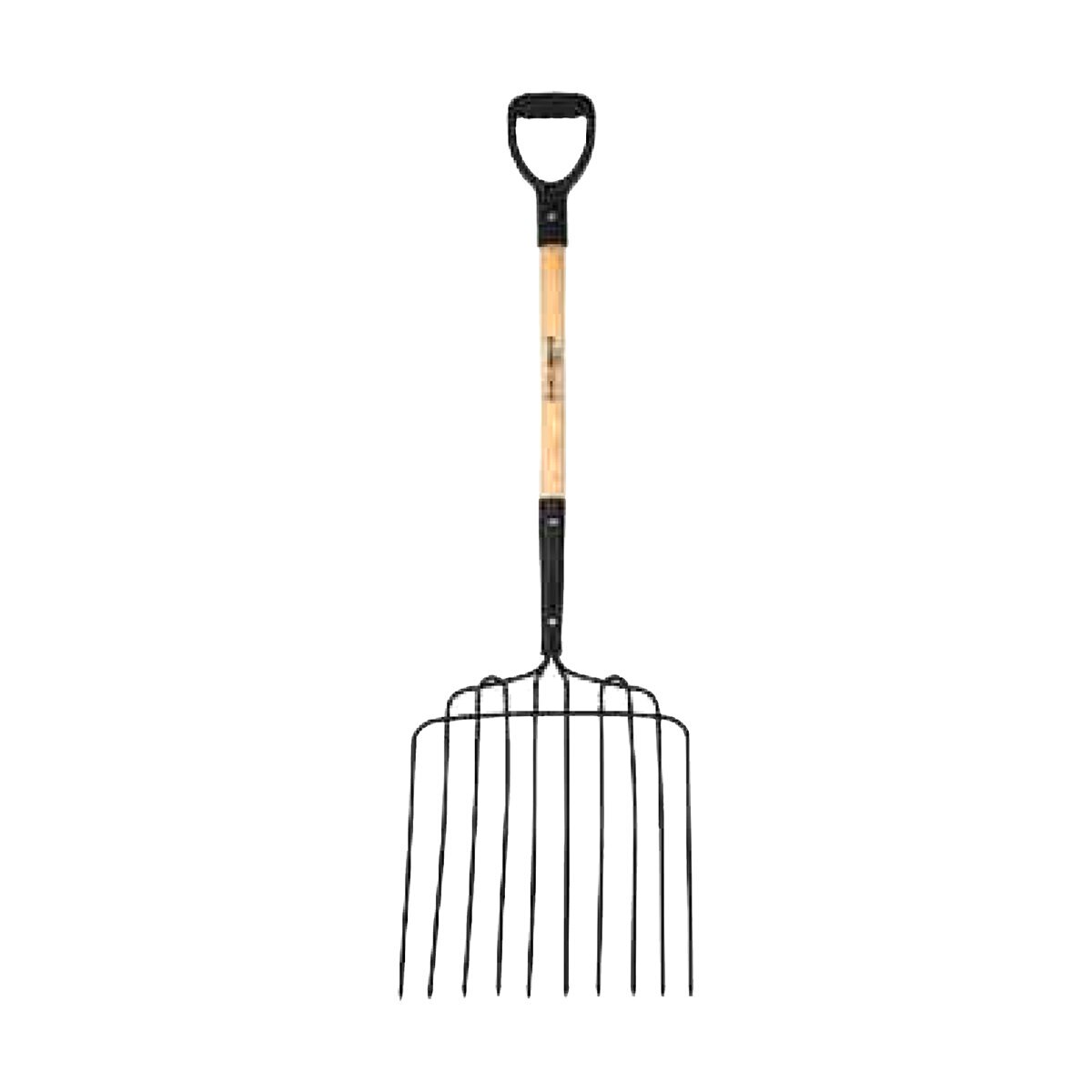 Wolverine Sure-Loc 10 Tine Mulching Fork 30 in. Wood Handle w/Poly D ...