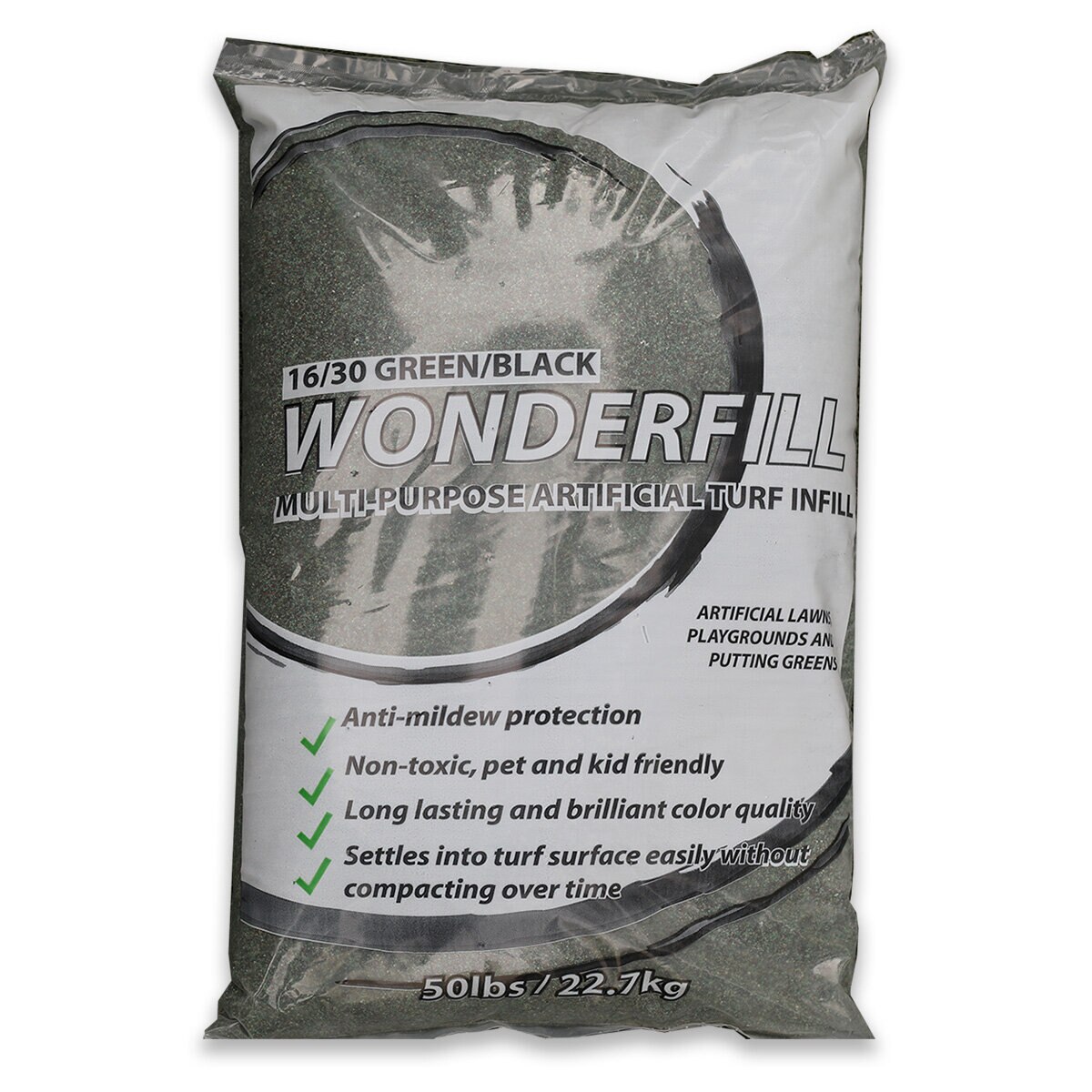 Wonderfill Landscape Application Green/Black Infill Sand #16-30 50 lb ...