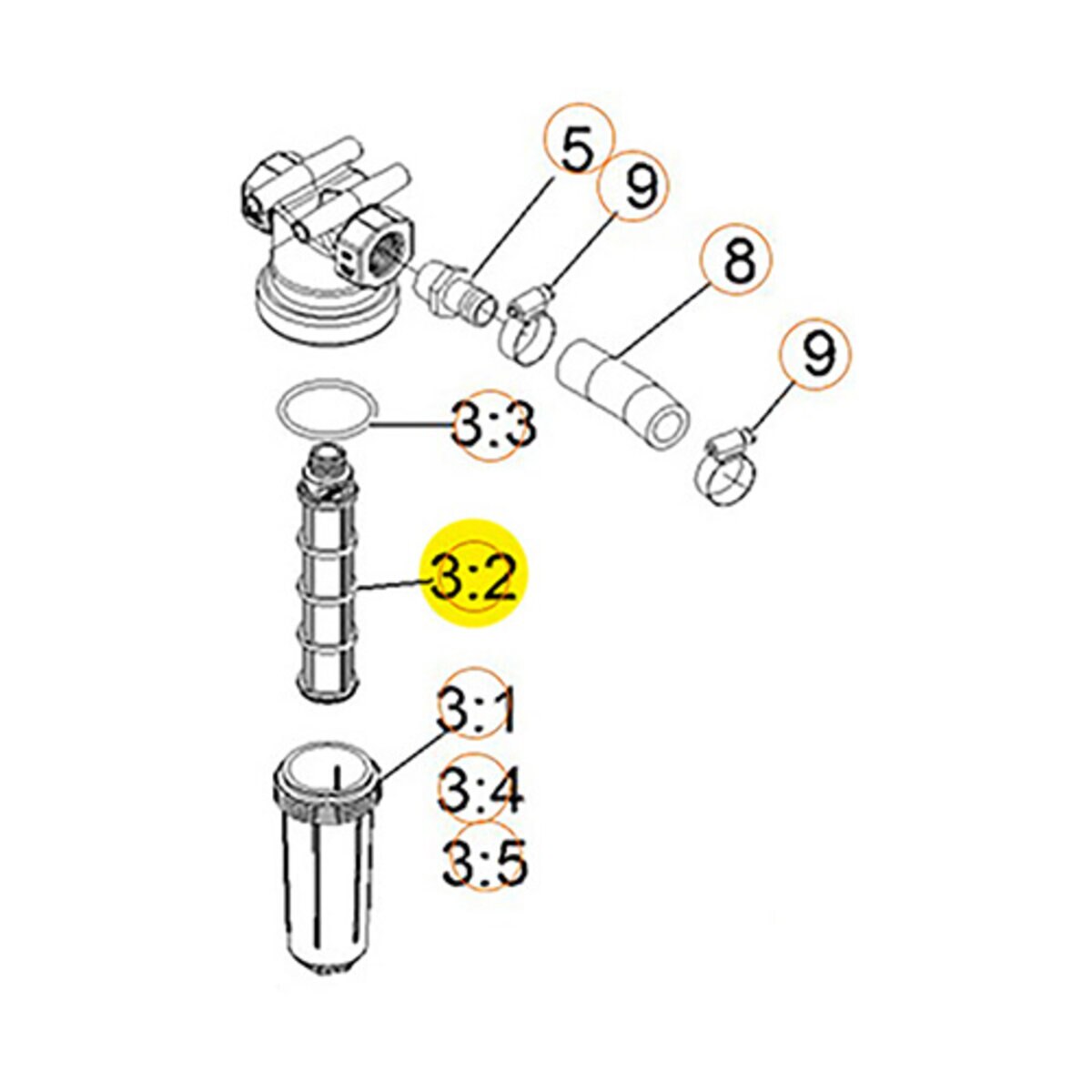 Z-Spray 50 Mesh Screen Filter Blue | SiteOne