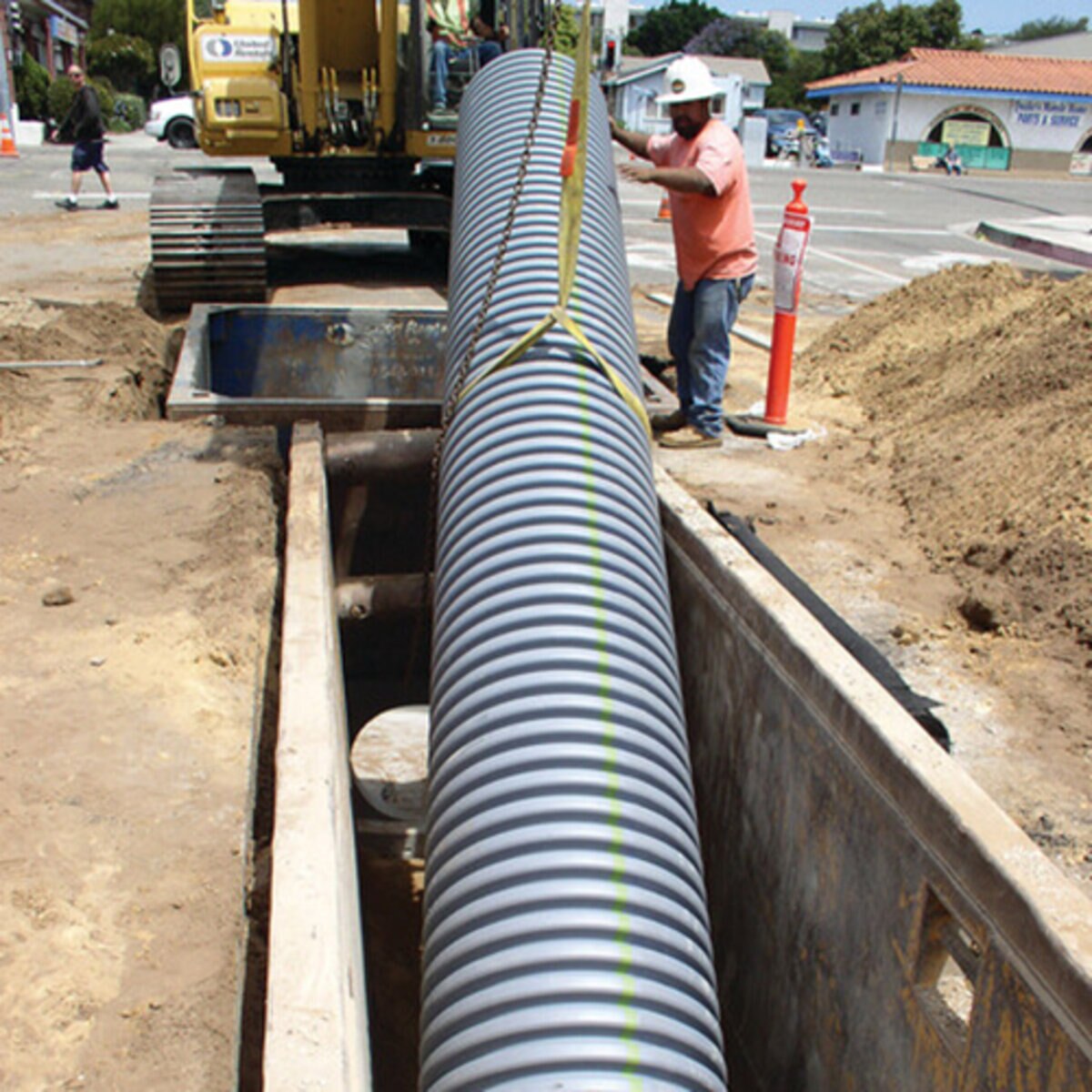 ADS HP Storm Dual Wall Pipe Solid 12 in. x 20 ft. | SiteOne