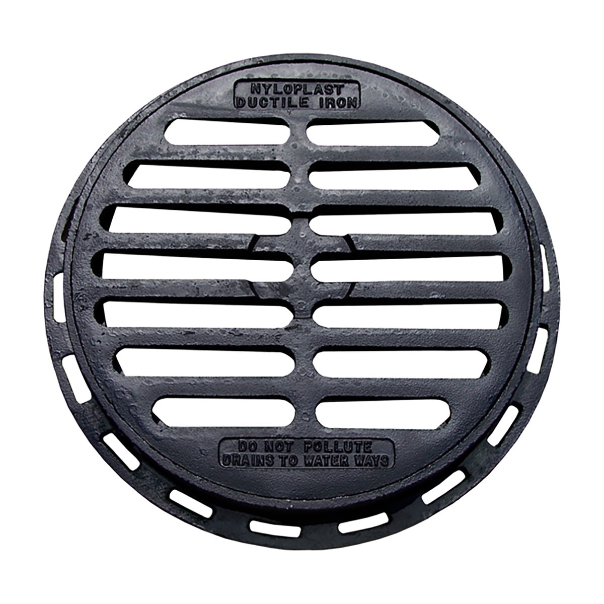 ADS Nyloplast Dome Grate Ductile Iron 12 in. | SiteOne