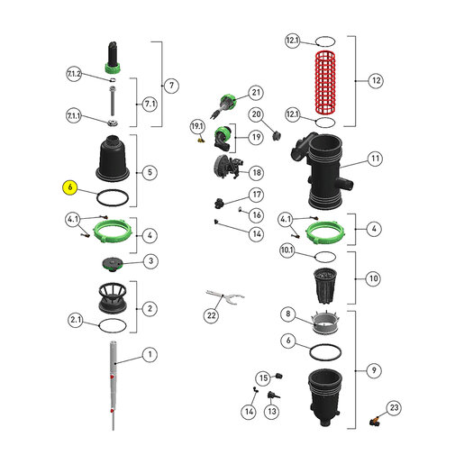 Amiad Hydraulic Seal Mini Sigma 2 in. x 3 in. x 4 in. | SiteOne
