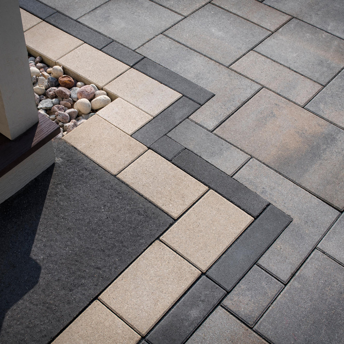 Belgard Dimensions Accent Paver Midnight 3 in. x 9 in. | SiteOne