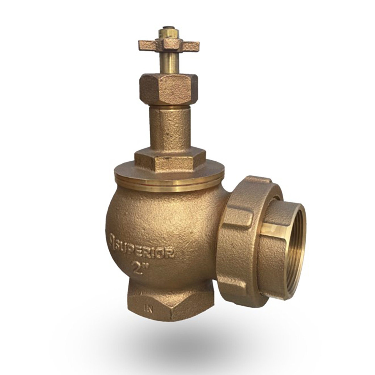 Buckner-Superior Angle Valve 1 in. Brass w/ Union | SiteOne