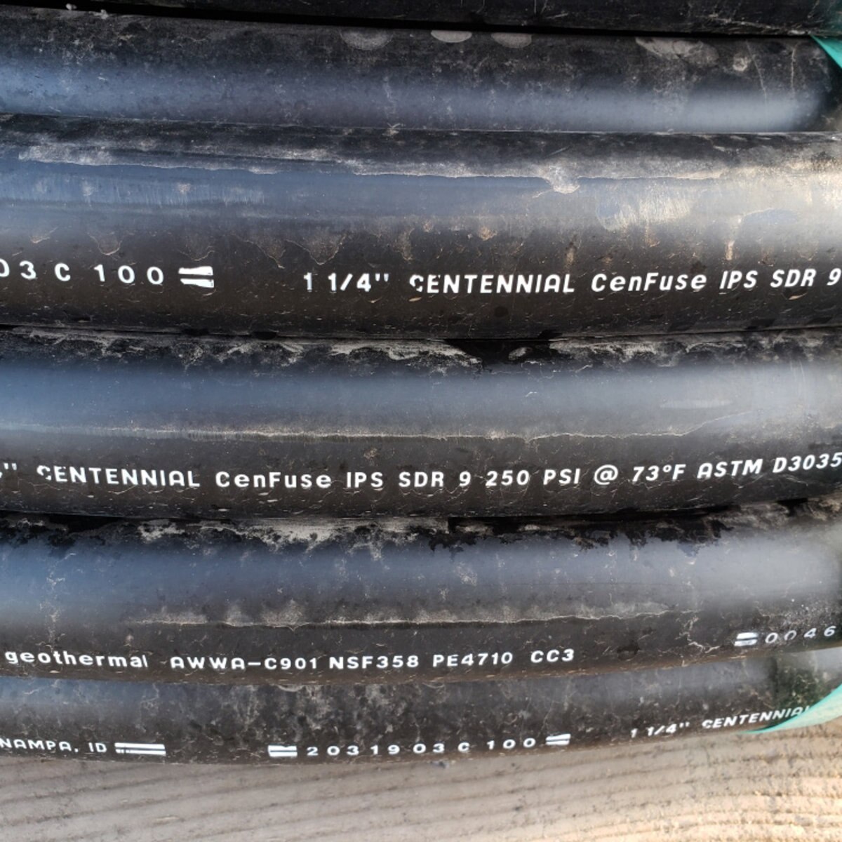 HDPE Pipe 4710 1-1/4 in. IPS SDR9 250 PSI 500 ft. Roll | SiteOne