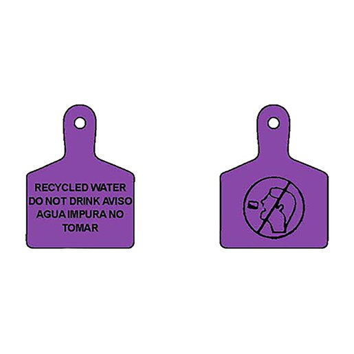 Christy's Recycled Water ID Tag Purple | SiteOne