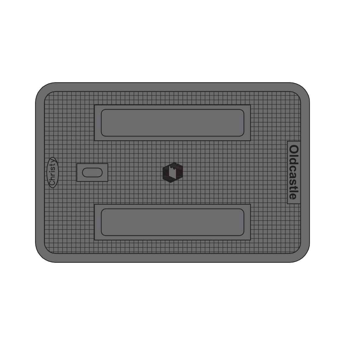 Christy Valve Box Lid Black Cast Iron 10 in. x 15 in. R | SiteOne