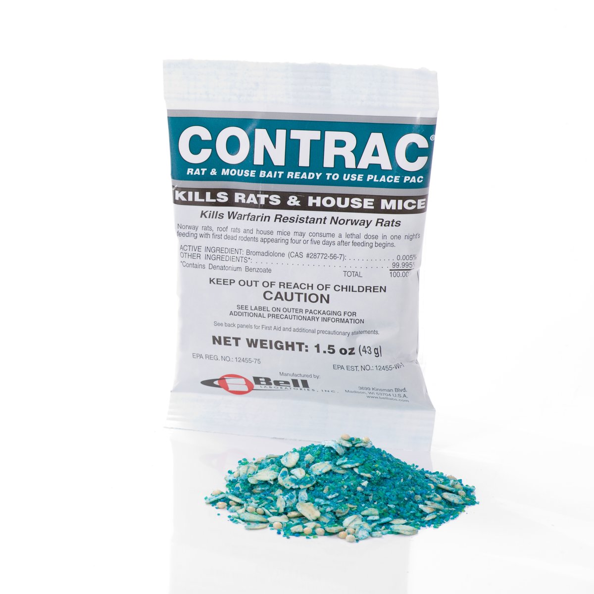 Contrac Pellets Rodenticide 1.5 oz. x 174 Place Packs/b | SiteOne