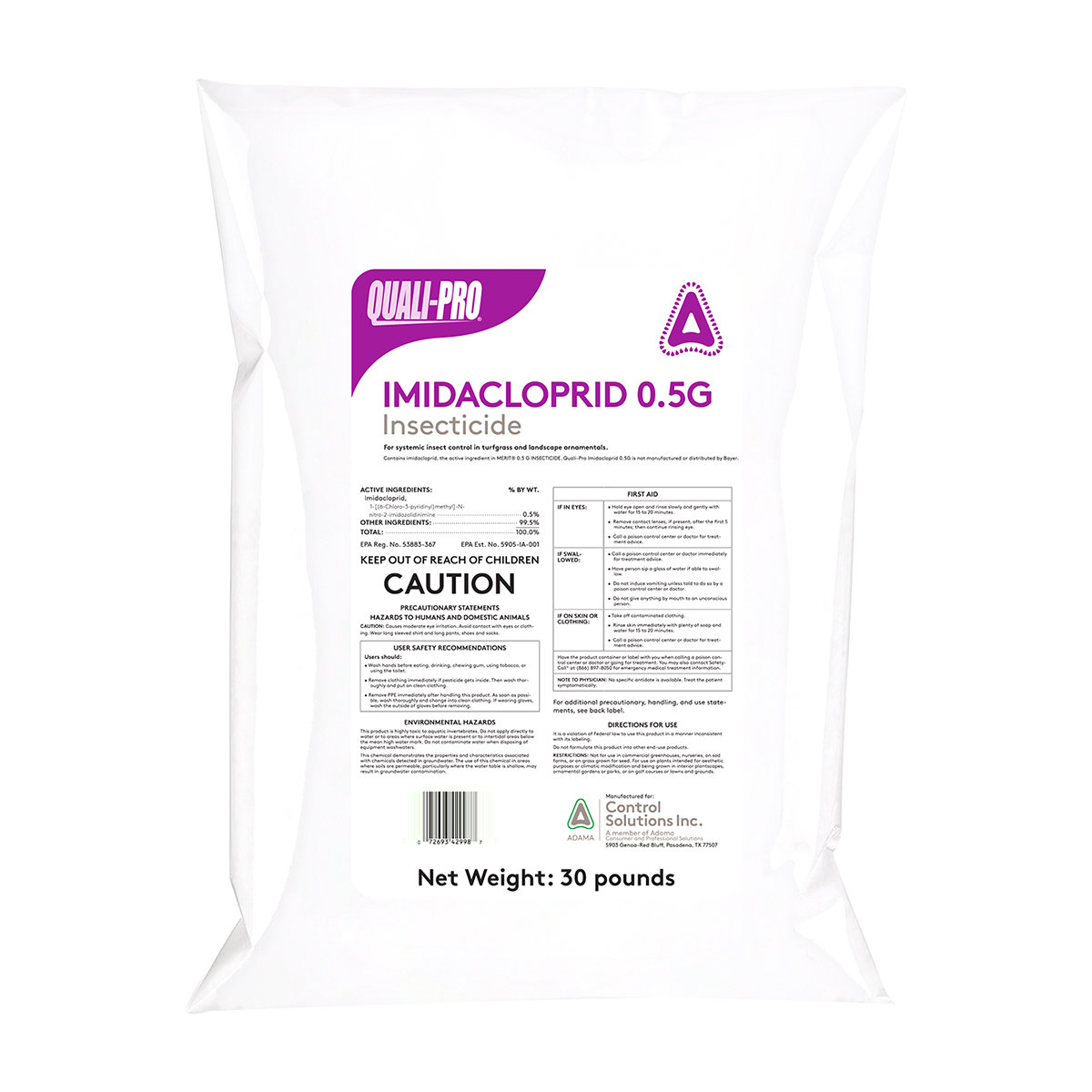 Control Solutions Quali-Pro Imidacloprid 0.5G Insectici | SiteOne