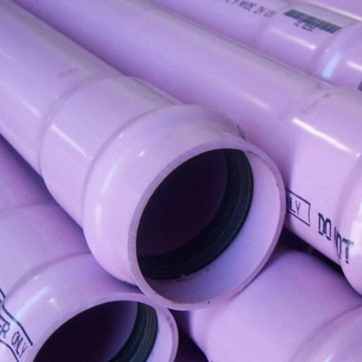 PVC Purple Reclaimed Pipe 3 in. x 20 ft. SDR-21 (CL 200 | SiteOne