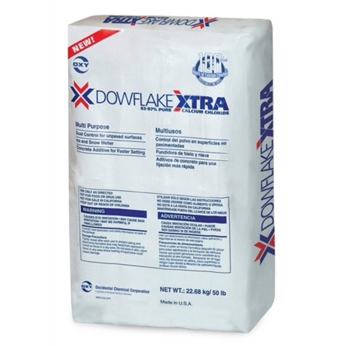DOWFLAKE Xtra Calcium Chloride Flake Ice Melt 50 lb. | SiteOne