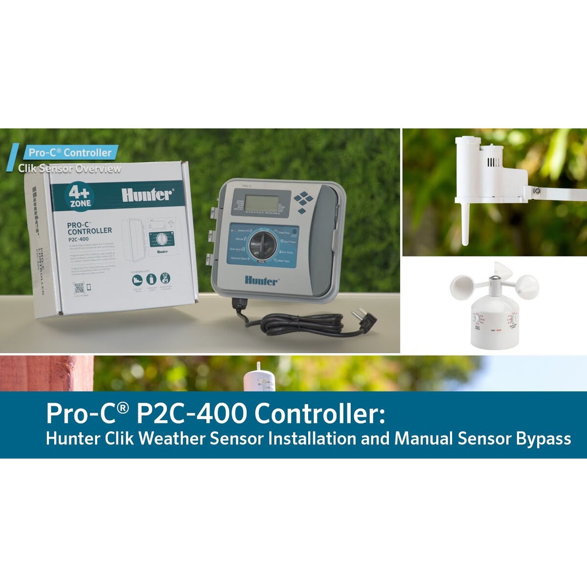 Hunter P2C Base Unit Controller Outdoor 4 Station | SiteOne