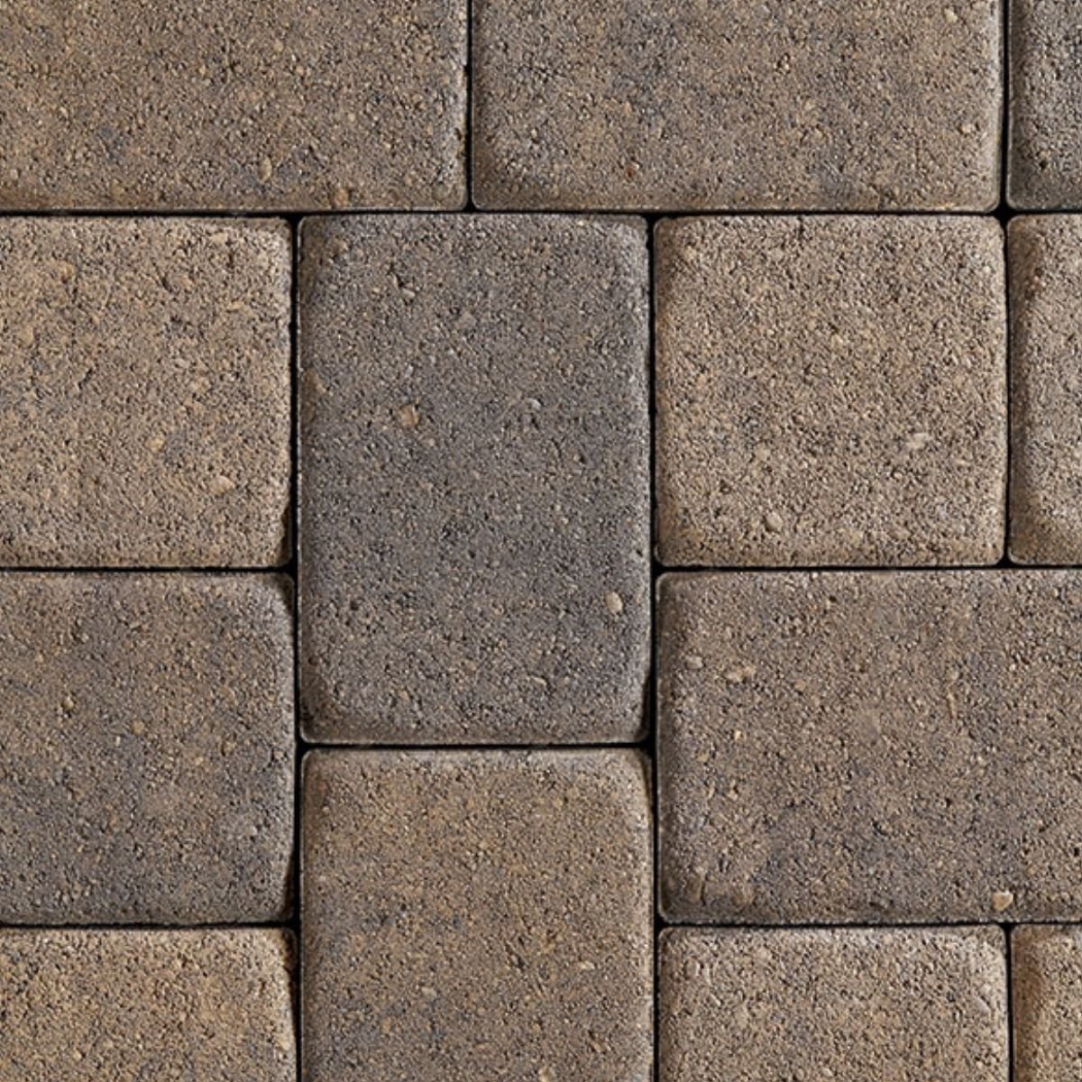 Keystone Plaza Stone Paver Rectangle Tan/Charcoal 6 in. | SiteOne