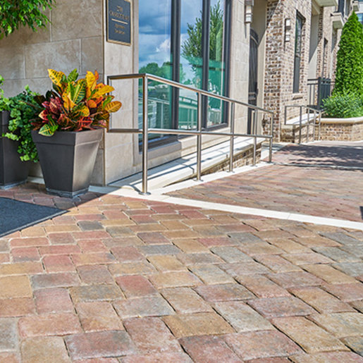 Keystone Plaza Stone Paver Rectangle Sierra Blend 6 in. | SiteOne