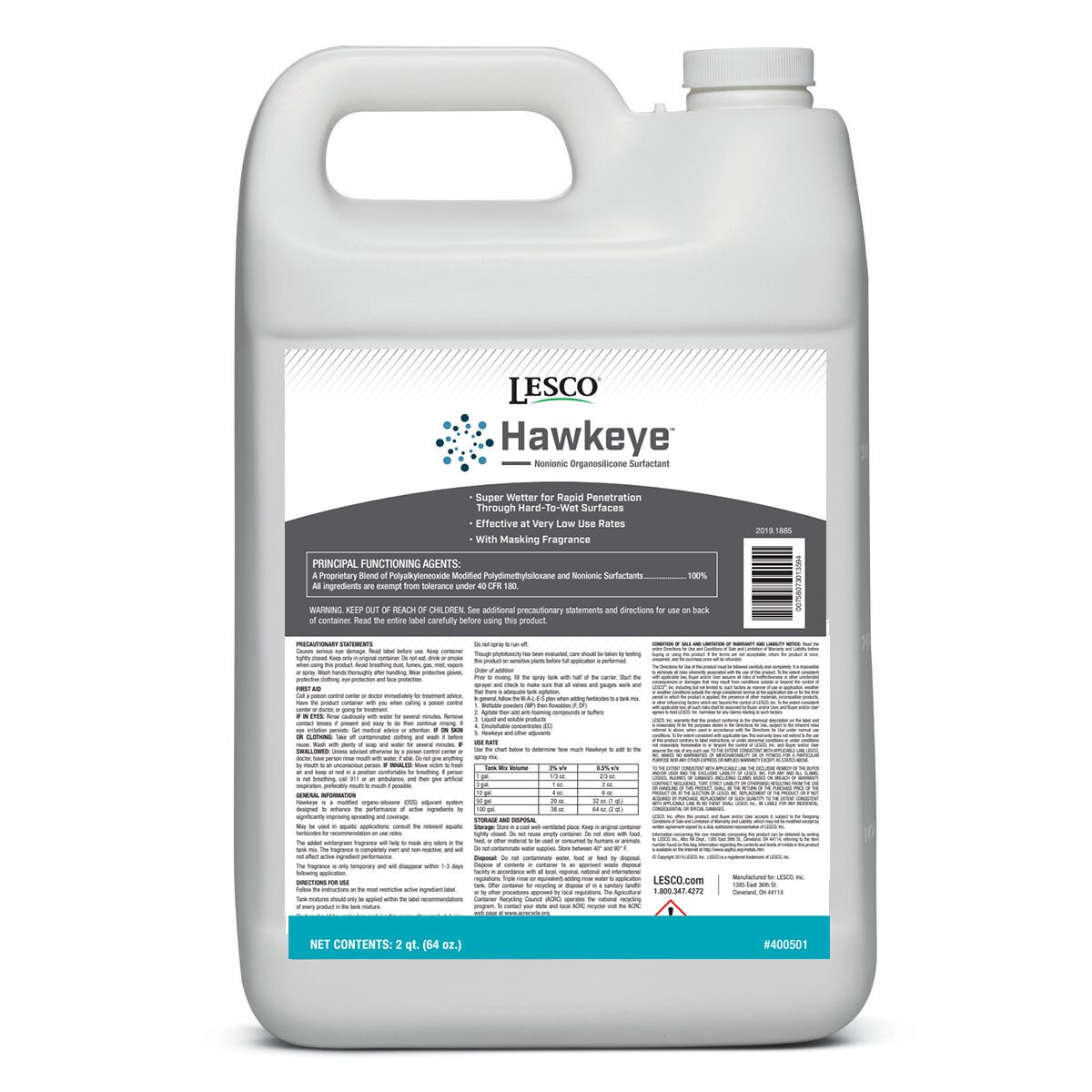 LESCO Hawkeye Nonionic Organosilicone Surfactant 64 oz. | SiteOne