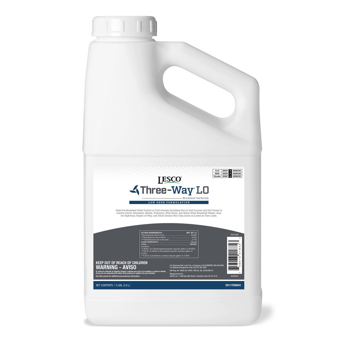LESCO Three-Way LO Broadleaf Post Emergent Herbicide 1 | SiteOne