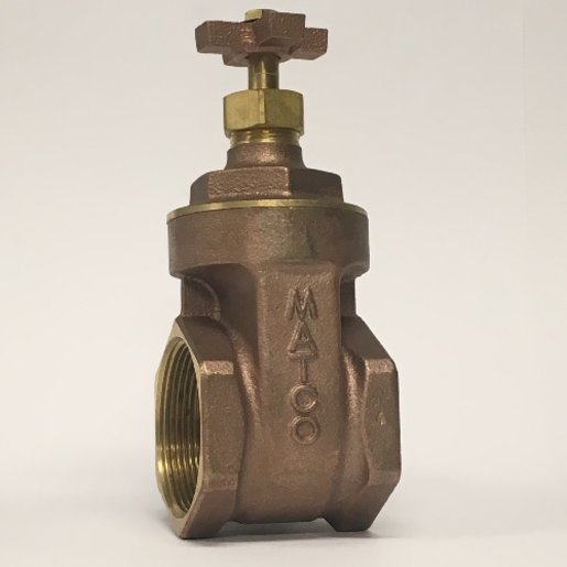 Matco Full Port Gate Valve Brass 2 in. FIPT with Cross | SiteOne