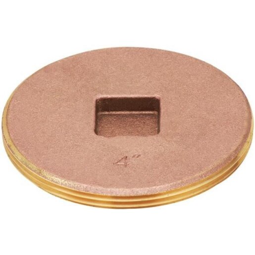 Matco Clean-Out Plug Countersunk Brass 6 in. Square Hea | SiteOne